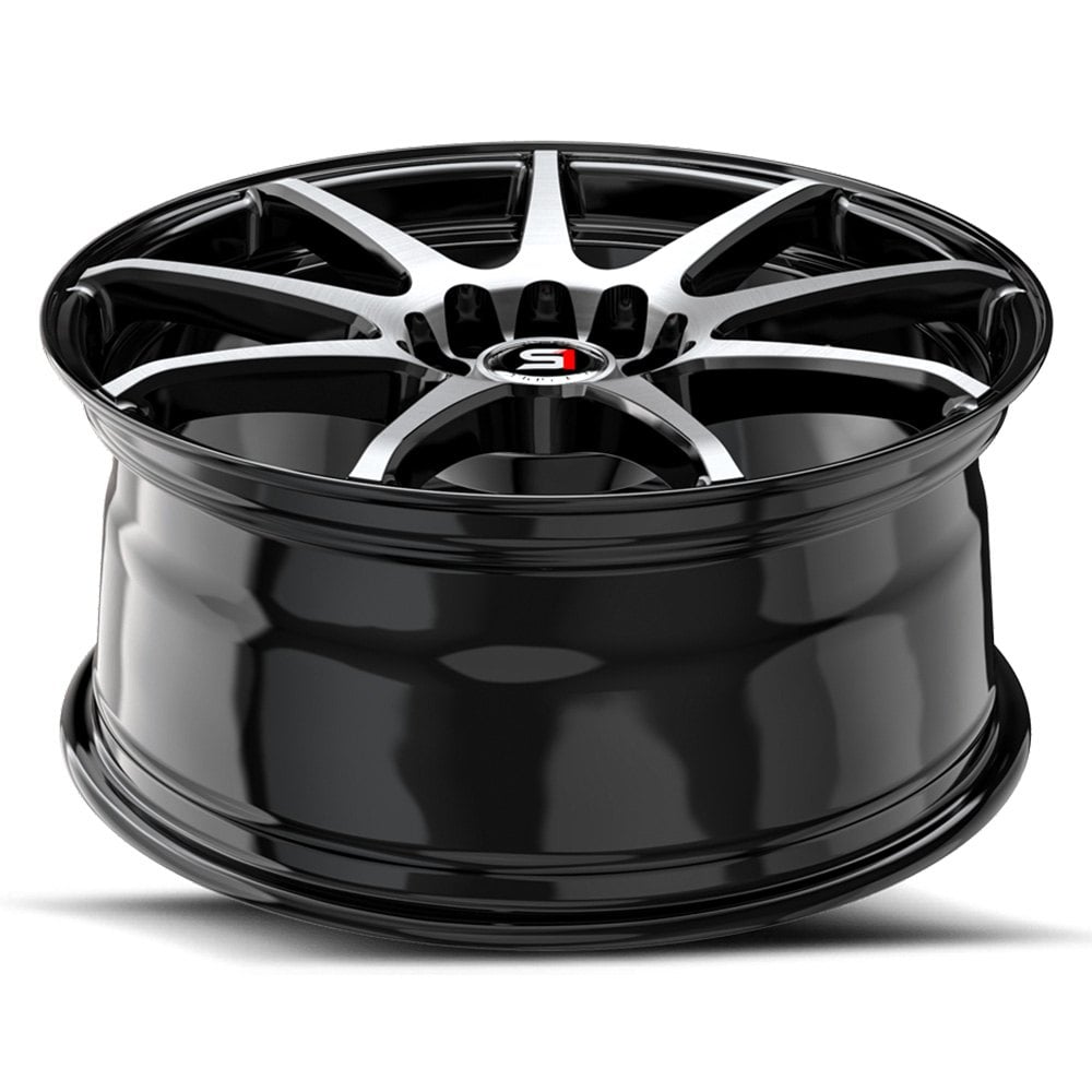 SPEC-1® SP-67 Wheels - Gloss Black with Machined Face Rims