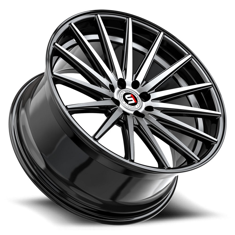SPEC-1® SP-69 Wheels - Gloss Black with Machined Face and Undercut Rims