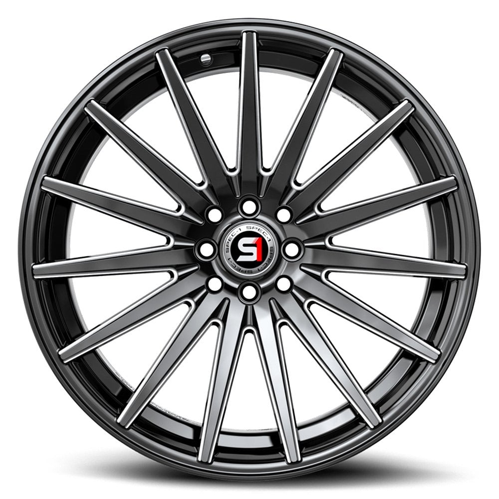 SPEC-1® SP-69 Wheels - Gloss Black with Milled Accents Rims