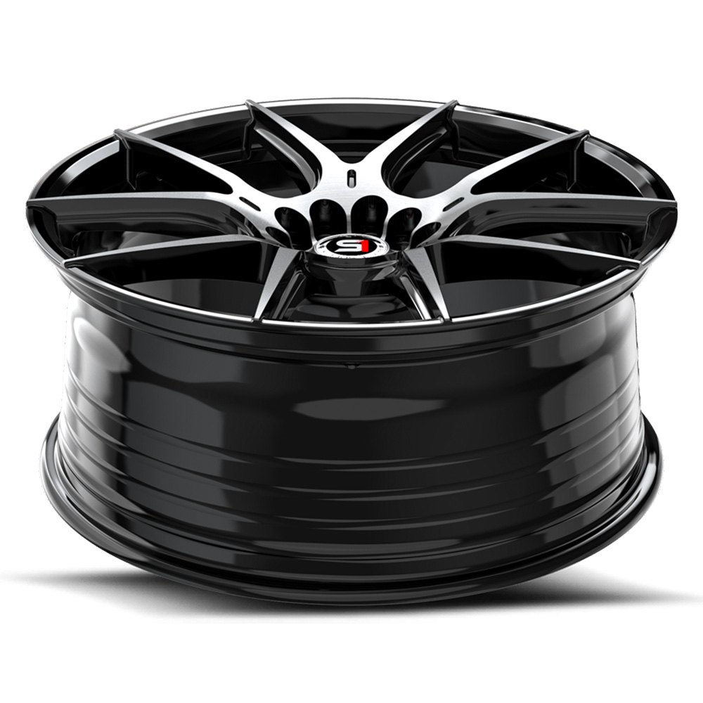 SPEC-1® SP-71 Wheels - Gloss Black with Machined Face Rims