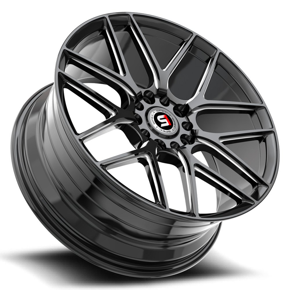 SPEC-1® SP-78 Wheels - Gloss Black with Milled Accents Rims