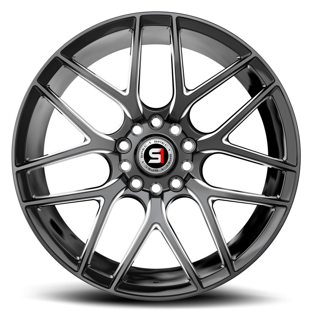 SPEC-1® SP-78 Wheels - Gloss Black with Milled Accents Rims