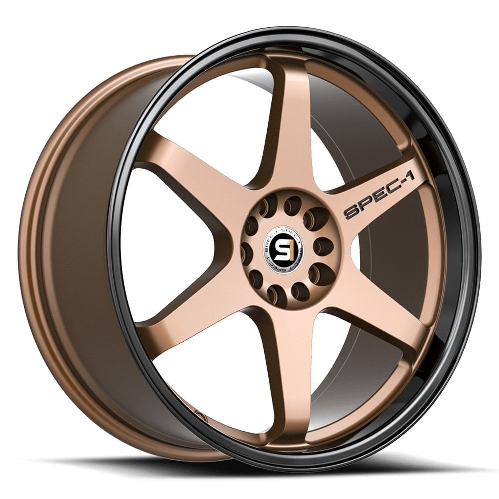 SPEC-1® SPT-33 Wheels - Matte Bronze and Black Lip Rims