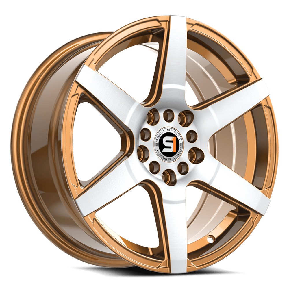 SPEC-1® SPT-34 Wheels - Gold with Machined Face Rims