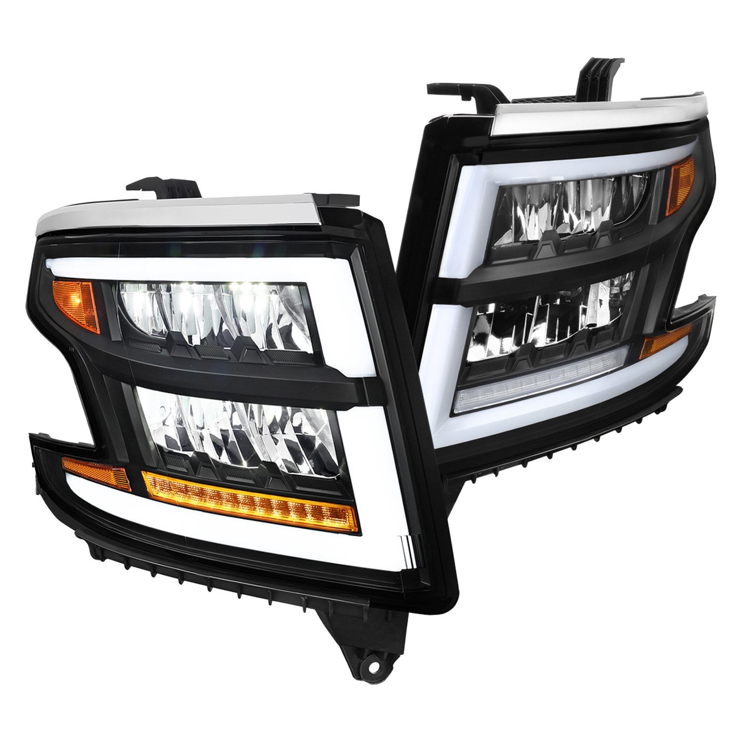 Spec-D® 2LHE-TAH15JM-SQ-RS - Driver and Passenger Side Matte Black DRL ...