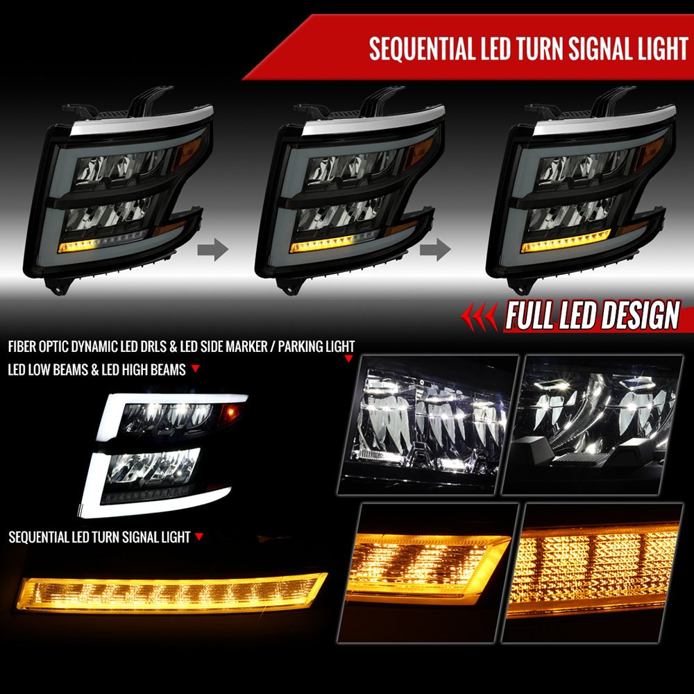 Spec-D® 2LHE-TAH15SM-SQ-RS - Driver and Passenger Side Matte Black ...