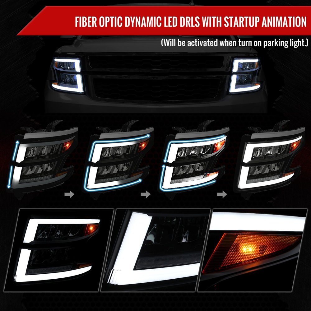 Spec-D® 2LHE-TAH15SM-SQ-RS - Driver and Passenger Side Matte Black ...