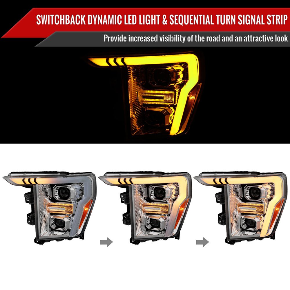 Spec-D® 2LHP-F15021-SQ-RS - Driver and Passenger Side Chrome Sequential ...