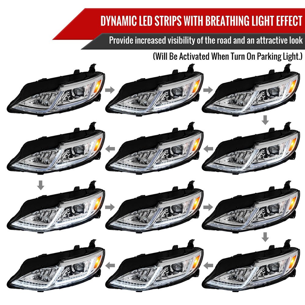 Spec-D® 2LHP-MBU19-SQ-RS - Driver and Passenger Side Chrome Sequential ...