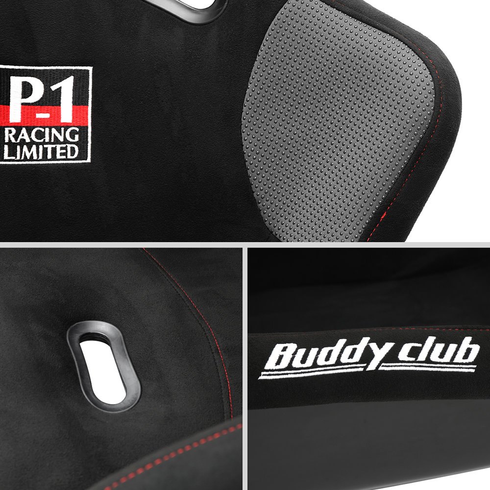 Spec-D® BC08-P1BKSL-B3 - P1 Limited Evo Series Bucket Seat