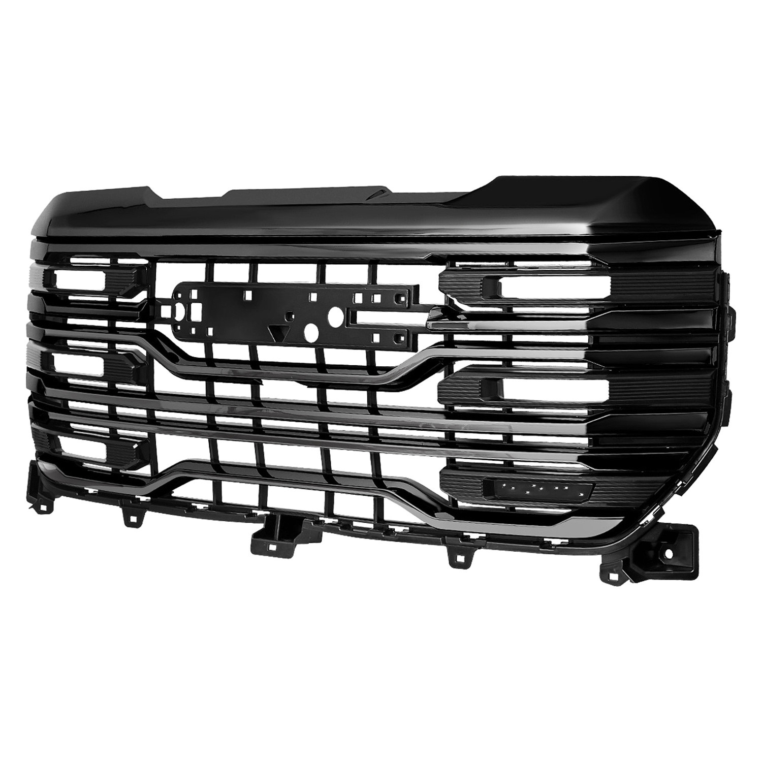Spec-D® HG-GMC2215AT4JM-JB - 1-Pc AT4 Style Glossy Black Front Main ...