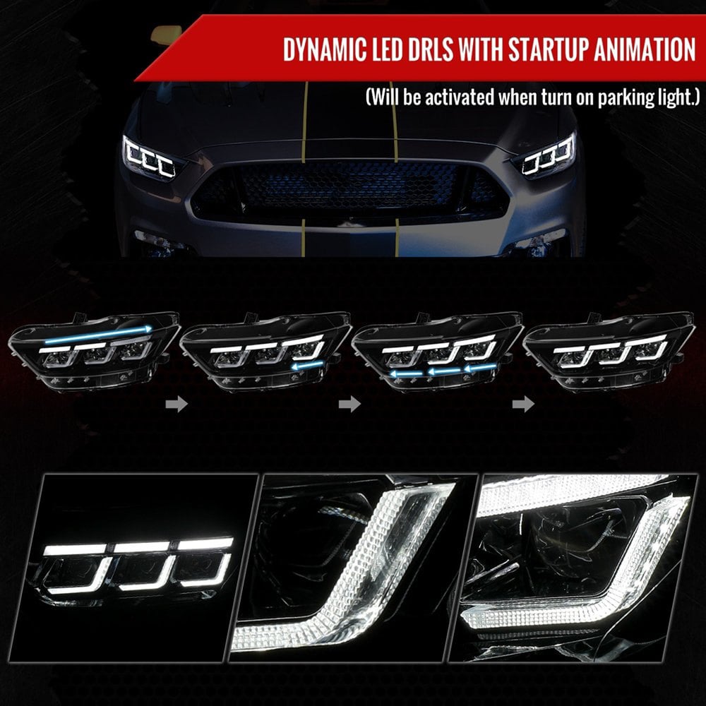 Spec-D® LHE-MST15GB-SQ-SY - Driver and Passenger Side Gloss Black ...