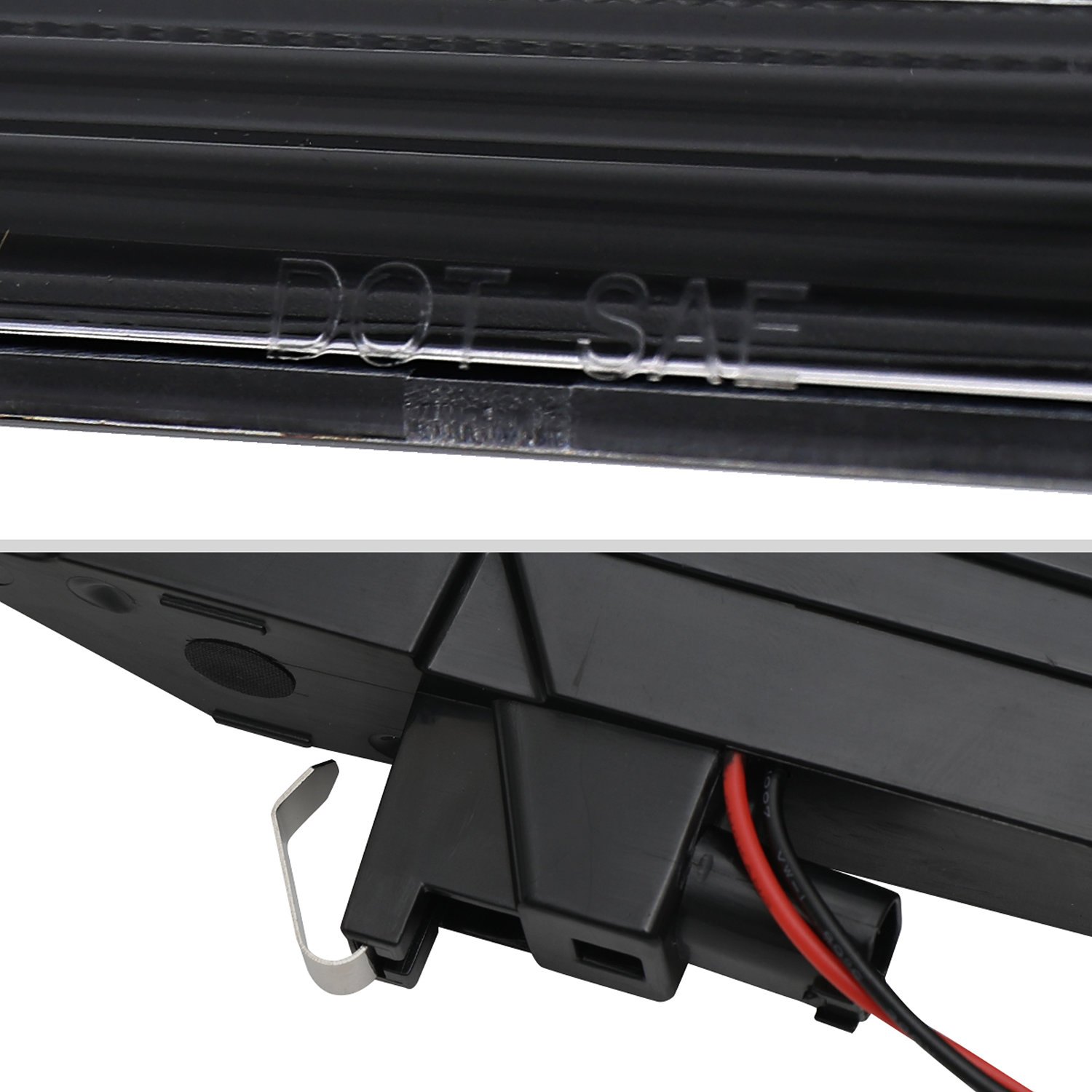 Spec-D® LSM-91119CLED-SQ-VS - Driver Side Chrome Factory Style LED Side ...