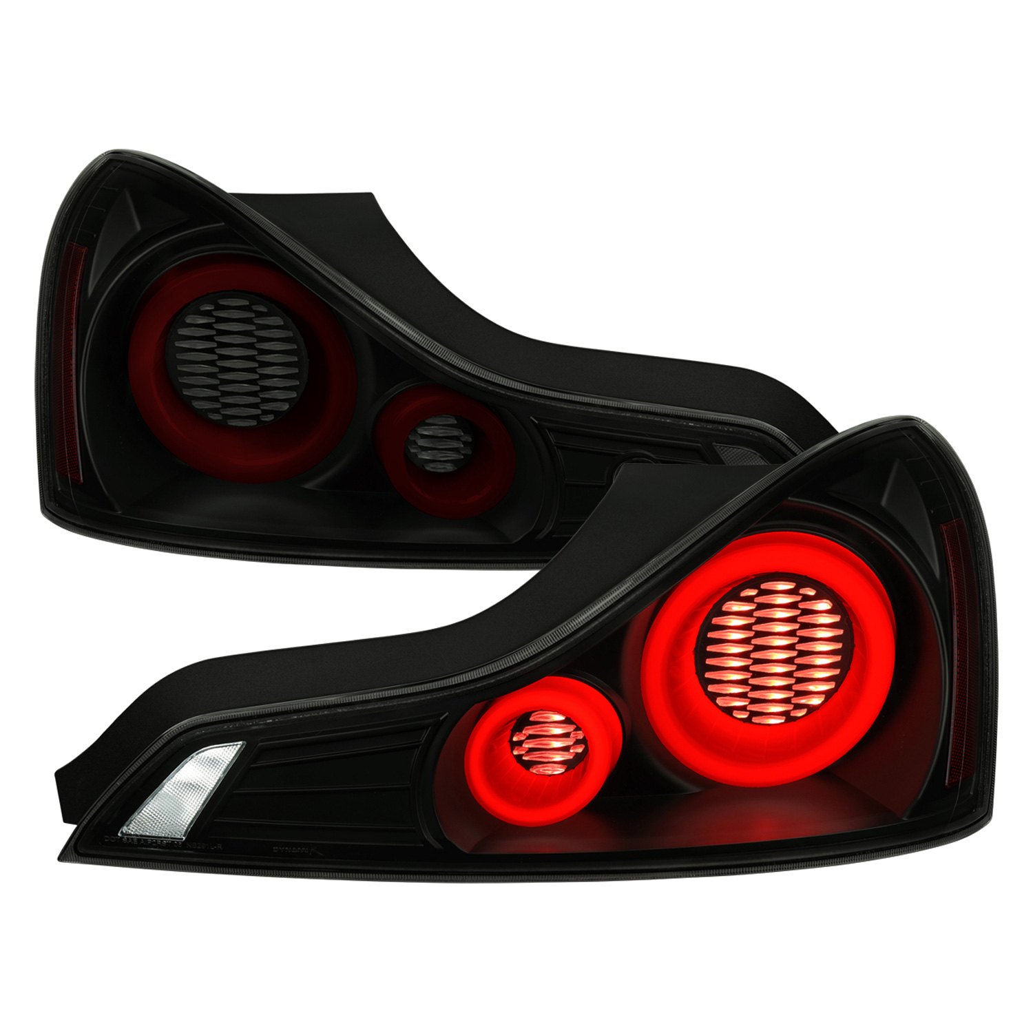 Spec-D® LT-G37082SZLED-SQ-RS - Driver and Passenger Side Black/Smoke Sequential Fiber Optic LED ...