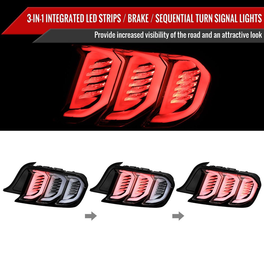 Spec-D® LT-MST15JMLED-SQ-FS - Driver and Passenger Side Jet Black ...