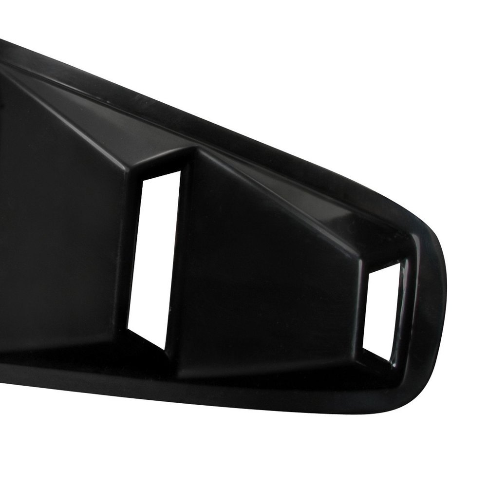 Spec-D® WLUQ-MST05B - Matte Black Rear Quarter Window Louvers (Unpainted)