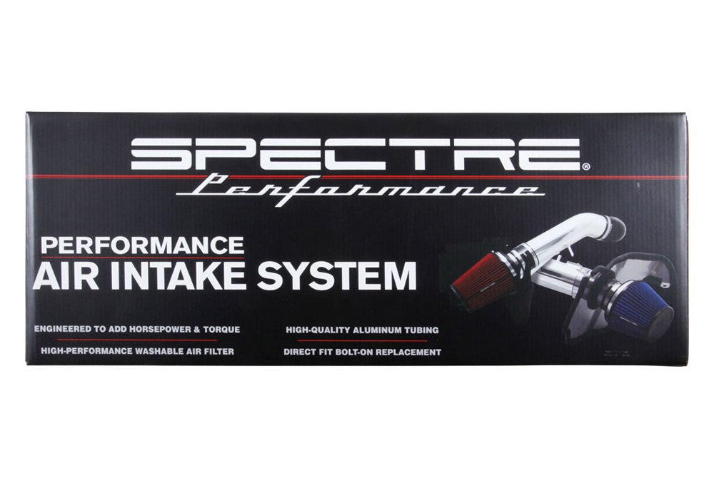 Spectre® 9069 - Aluminum Polished Cold Air Intake System with HPR® Red ...
