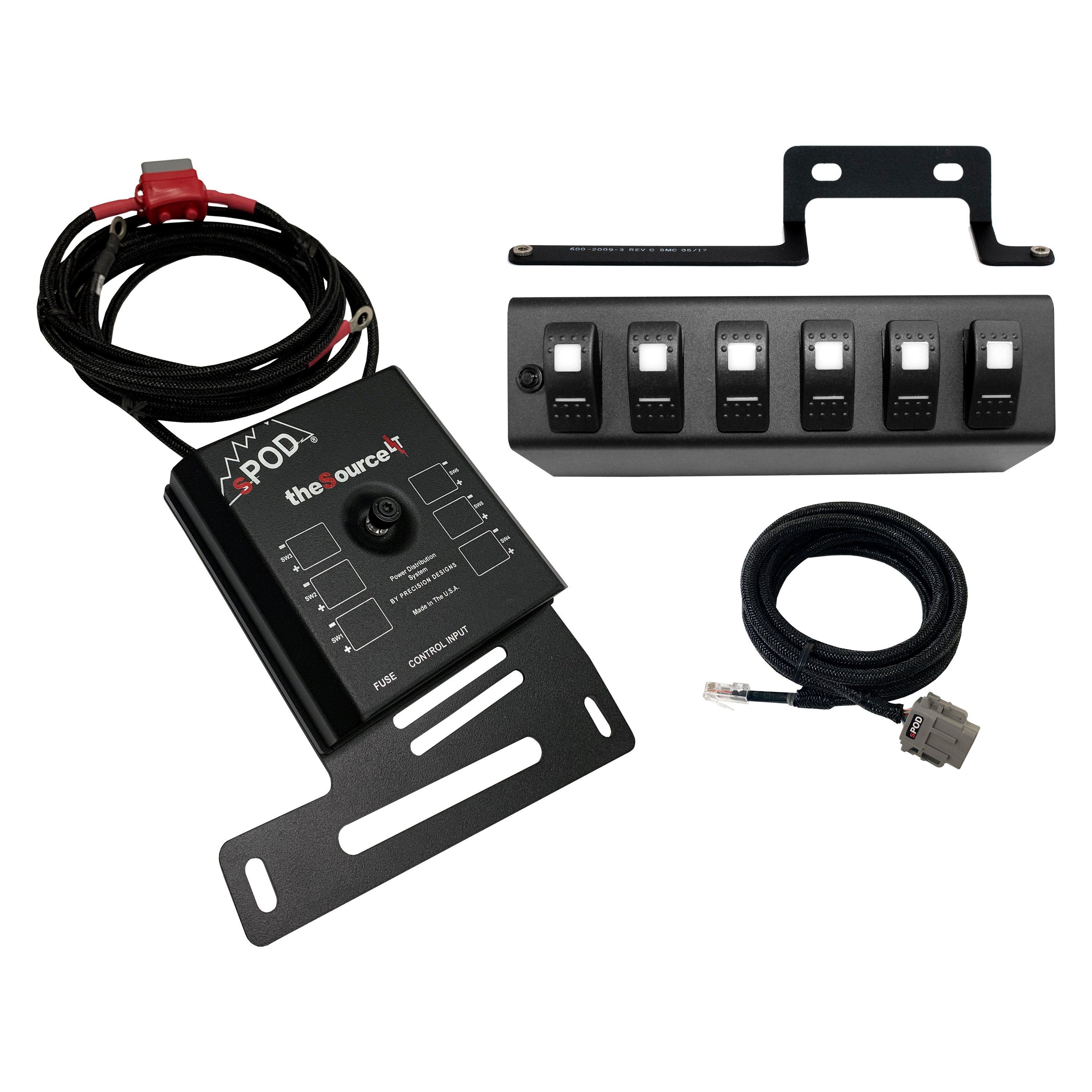 sPOD® SL-0918-JK-R - SourceLT 6-Circuit Control System With LED Switch ...