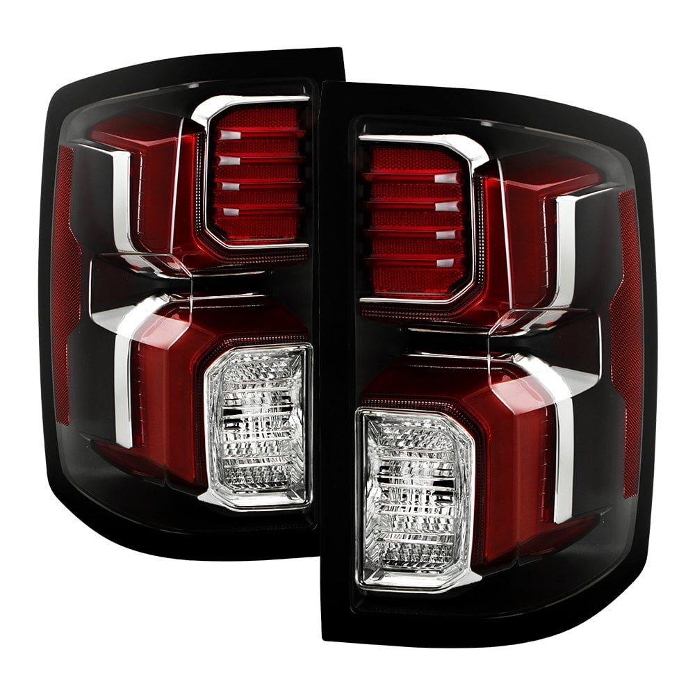 Spyder® ALT-JH-CS16-OEP-LED-BK - Driver and Passenger Side Black/Red ...