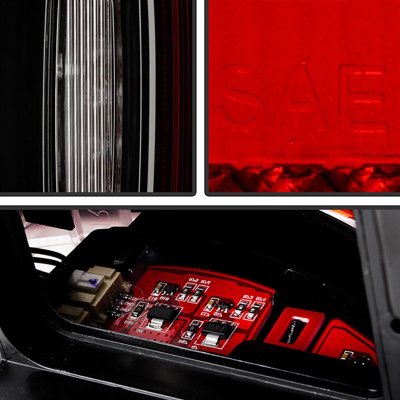 Spyder® ALT-JH-DRAM19-BSD-BK-OE-L - Driver Side Black/Red Factory Style ...