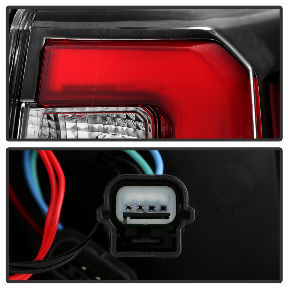 Spyder® ALT-JH-GAC13-LED-OE-OR - Passenger Side Outer Black/Chrome Red ...