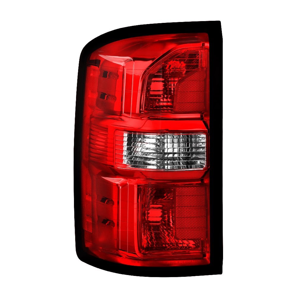 Spyder® ALT-JH-GS16-OE-L - Driver Side Chrome/Red Factory Style Tail Light