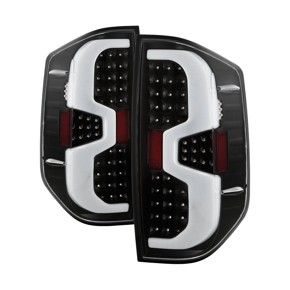 Spyder® ALT-ON-TTU14-LBLED-BK - Driver and Passenger Side Black Fiber ...