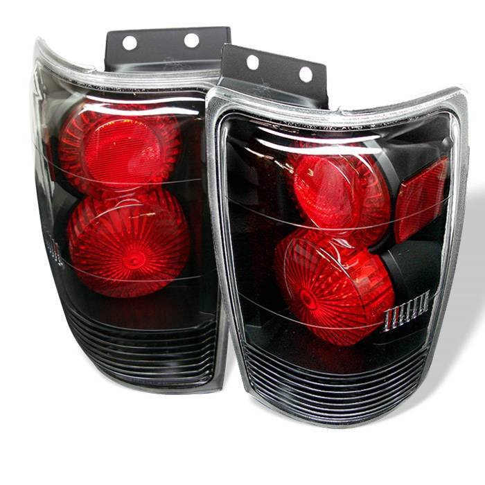 Spyder® ALT-YD-FE97-BK - Driver and Passenger Side Black/Red Euro Tail ...