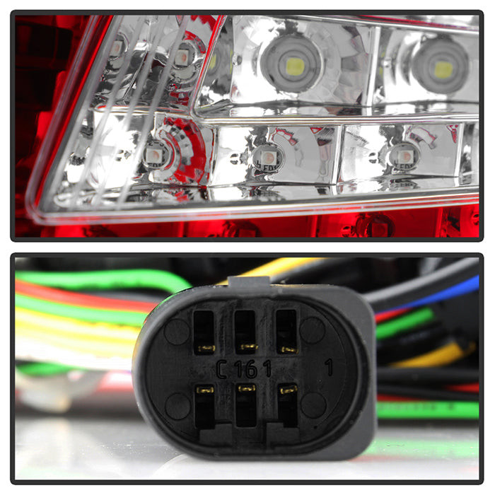 Spyder® ALT-YD-P99705-LED-RC - Driver and Passenger Side Chrome/Red LED ...