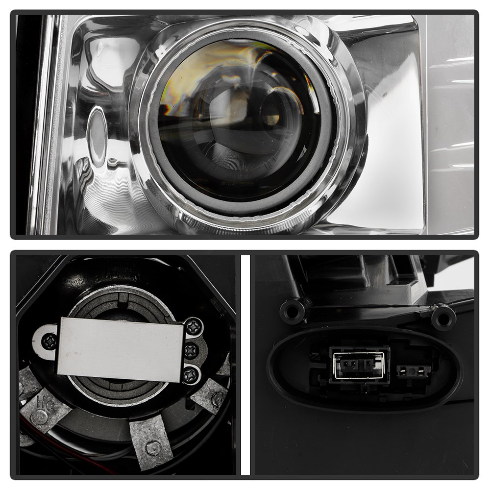 Spyder® HD-JH-CAES07-OE-L - Driver Side Chrome Factory Style Projector ...