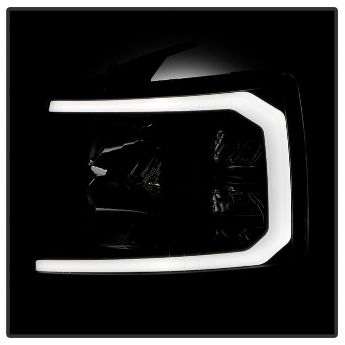 Spyder® HD-JH-CS07-LB-BK - Driver and Passenger Side Black LED DRL Bar ...