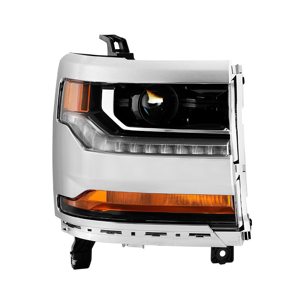 Spyder® HD-JH-CS16-HID-OE-R - Passenger Side Black/Chrome Factory Style ...