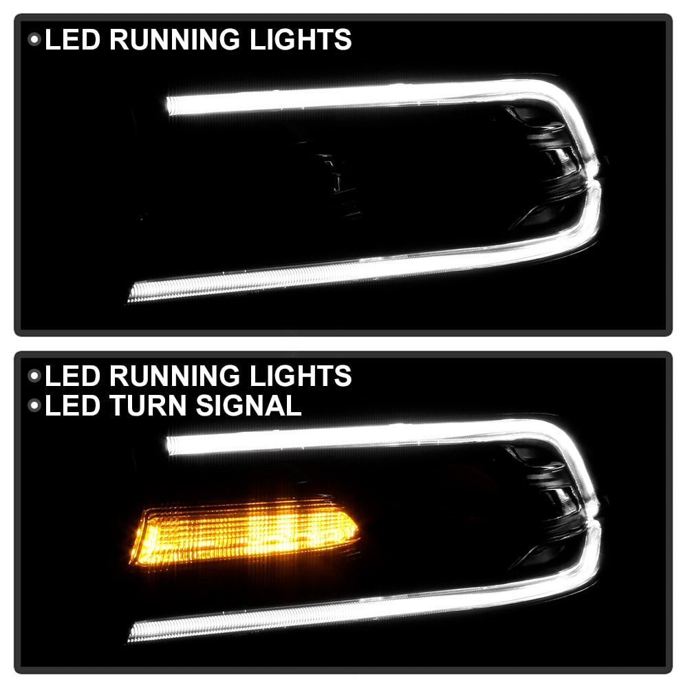 Spyder® HD-JH-DCH15-ASSY-BK-OE-L - Driver Side Black Factory Style LED ...