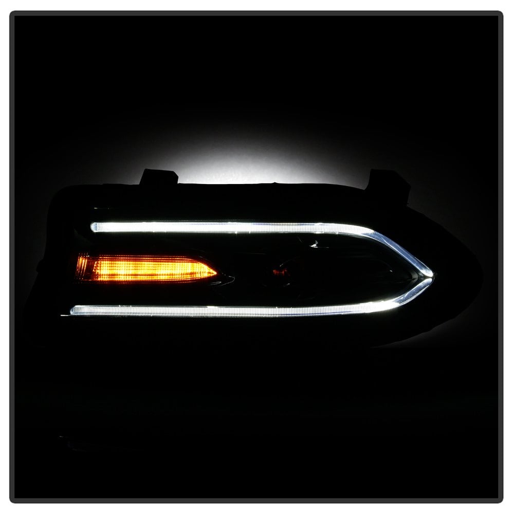 Spyder® HD-JH-DCH15-ASSY-BK-OE-L - Driver Side Black Factory Style LED ...