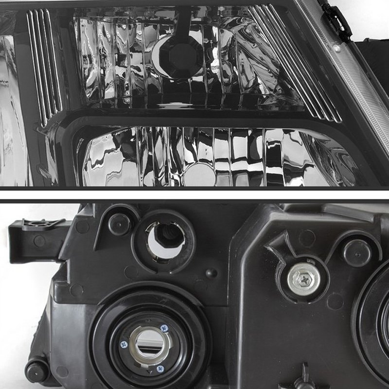 Spyder® HD-JH-DJ09-BK-R - Passenger Side Black Euro Headlight