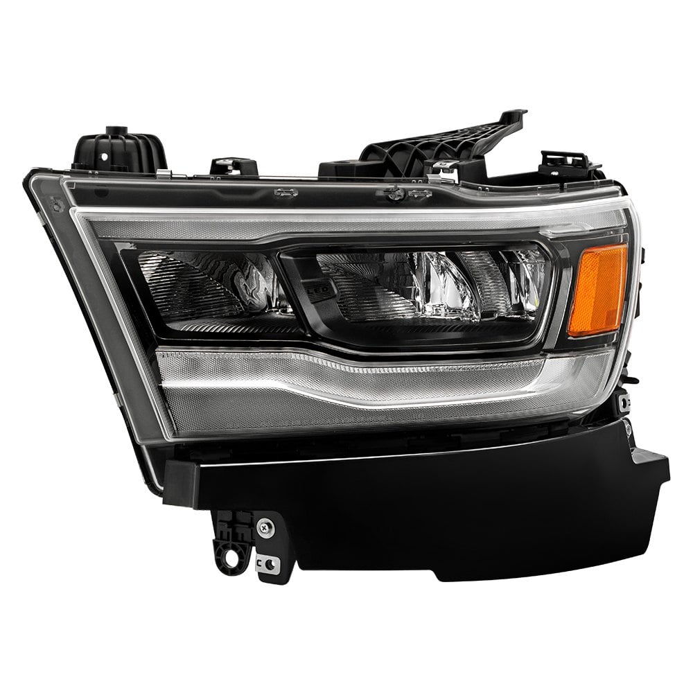 Spyder® HD-JH-DR20-FLED-OE-BK-L - Driver Side Black Factory Style LED ...