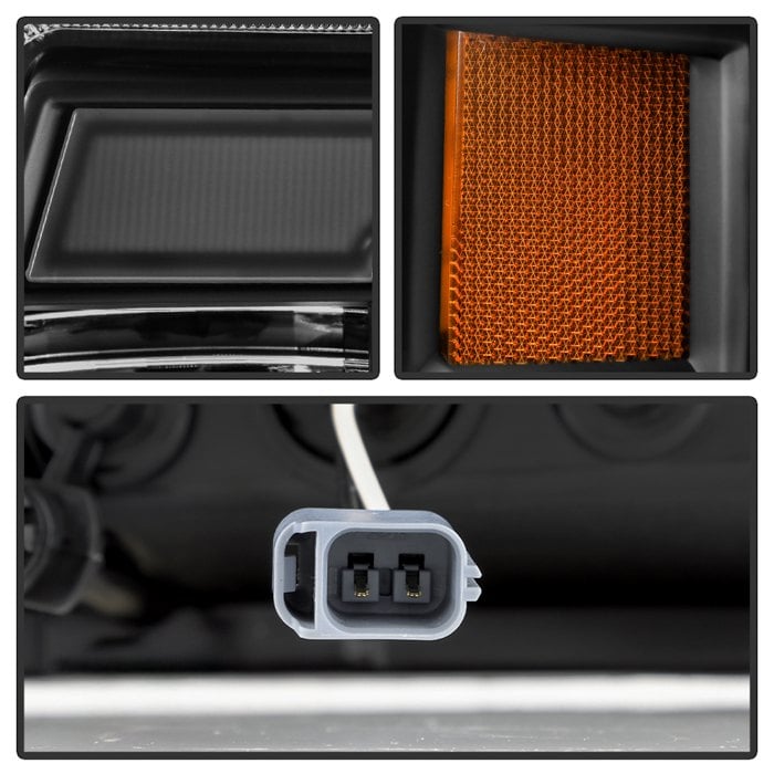 Spyder® HD-JH-FR01-LB-BK - Driver and Passenger Side Black Switchback ...