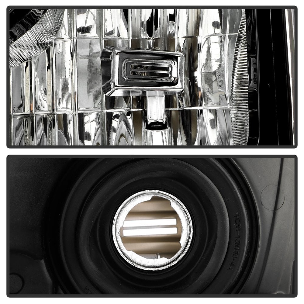 Spyder® HD-JH-FS20-OE-BK - Driver and Passenger Side Black Euro Headlights