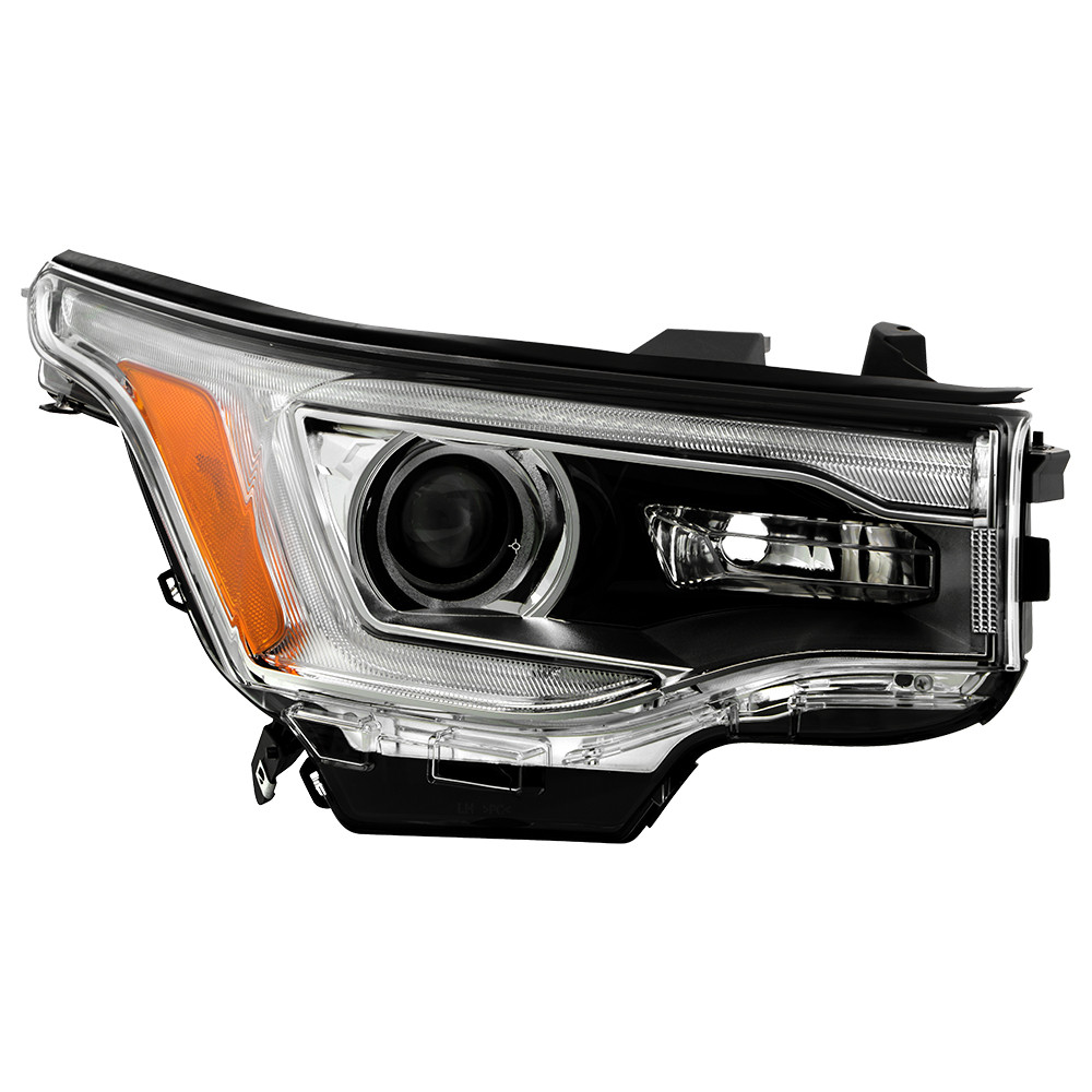 Spyder® HD-JH-GAC17-DRL-OE-R - Passenger Side Chrome Factory Style LED ...