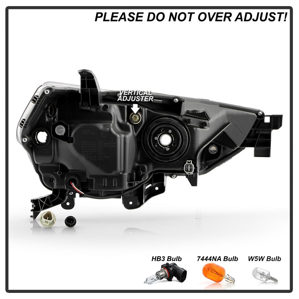 Spyder® HD-JH-T4R21-BLED-OE-L - Driver Side Black Factory Style ...