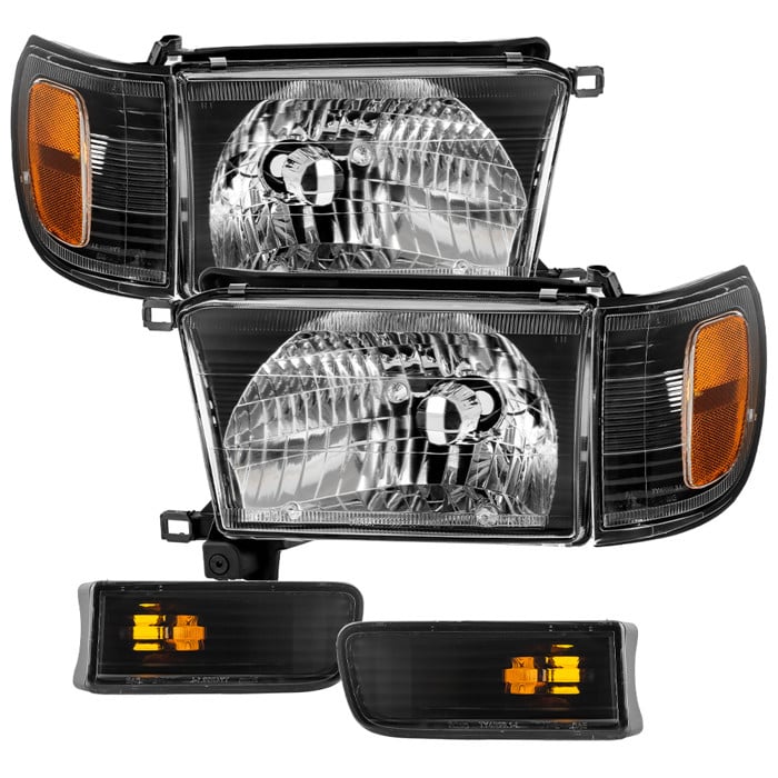 Spyder® HD-JH-T4R99-6PC-BK - Driver and Passenger Side Black Factory ...