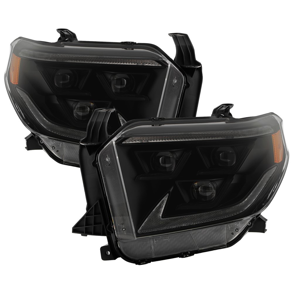 Spyder® PRO-CH-TTU14SM-FLED-BK - Driver and Passenger Side Black/Smoke ...