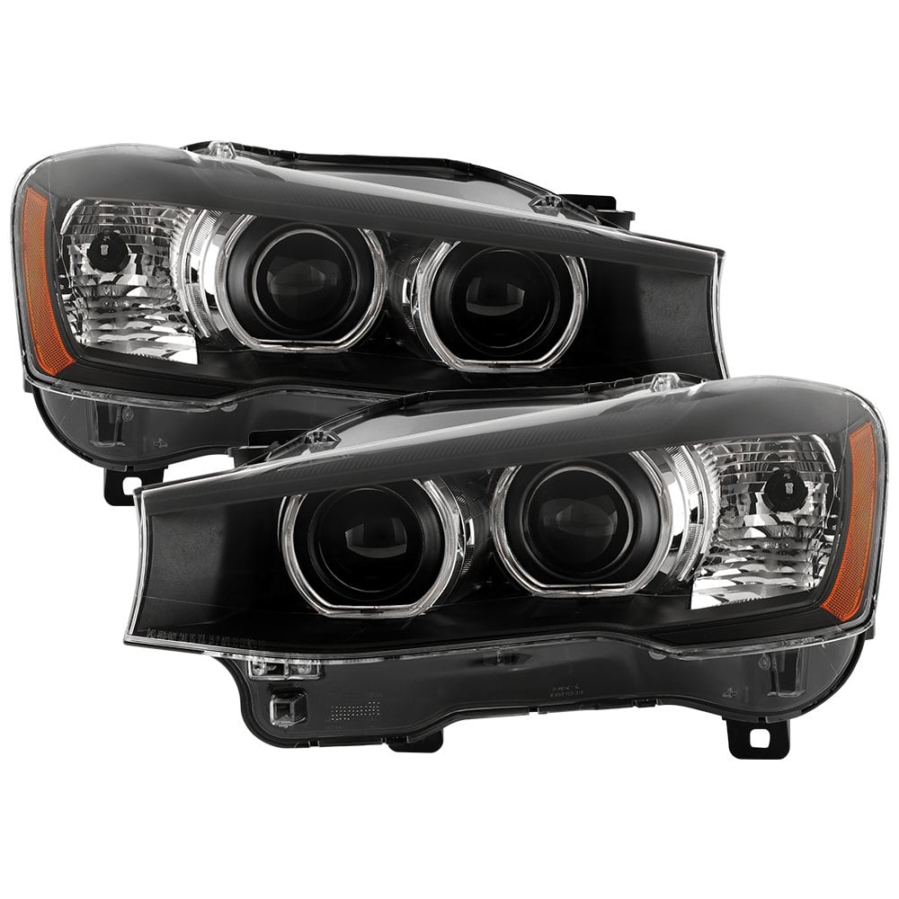 Spyder® PRO-JH-BX315-OEP-AM-BK - Driver and Passenger Side Black Projector Headlights with LED DRL