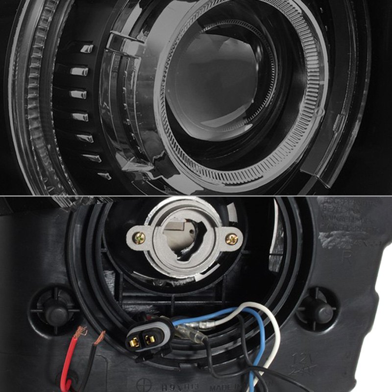 Spyder® PRO-JH-CCAM10-LED-BSM - Driver and Passenger Side Black/Smoke LED Halo Projector Headlights