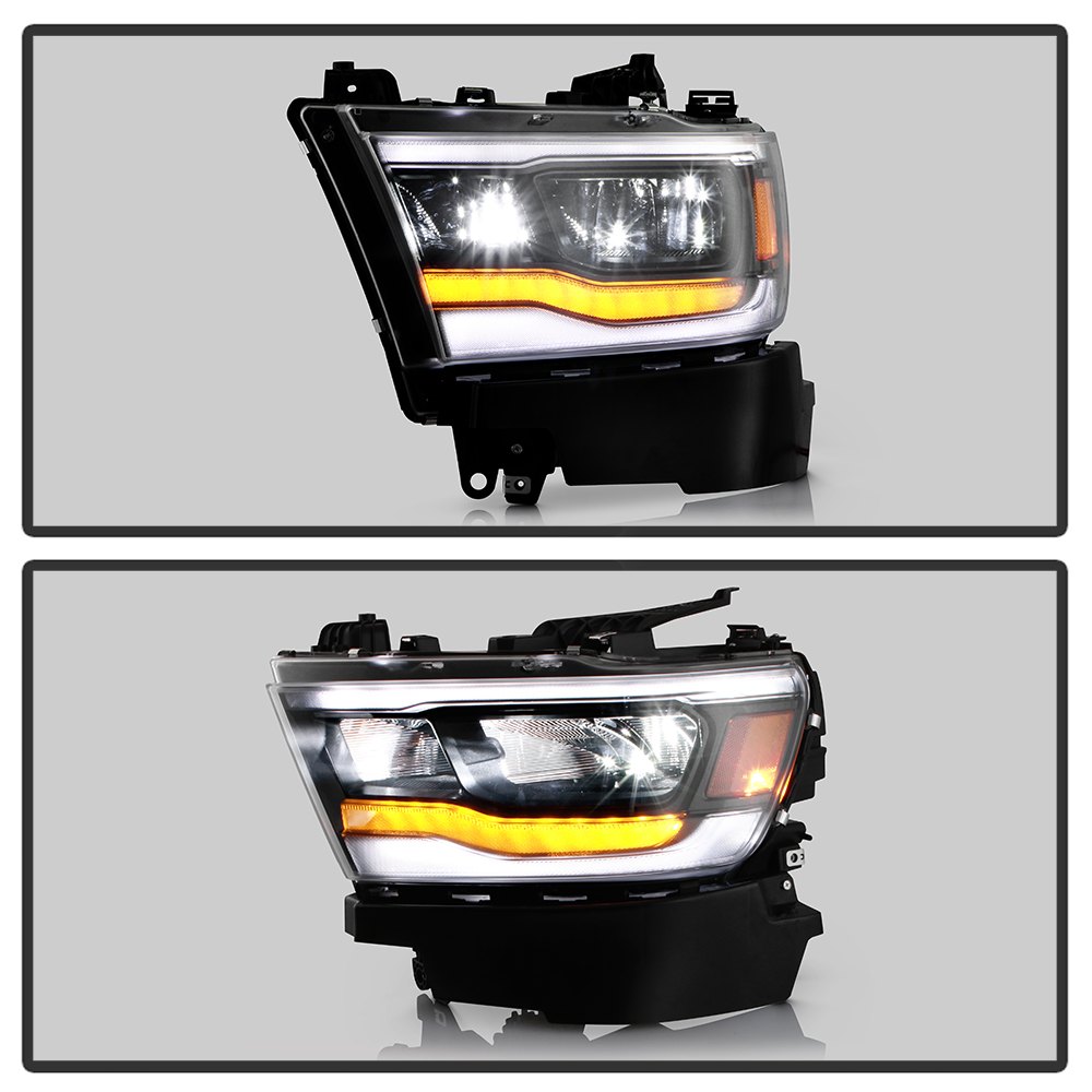 Spyder® PRO-JH-DR19-OEU-LED-BK - Driver and Passenger Side Black DRL Bar LED Headlights