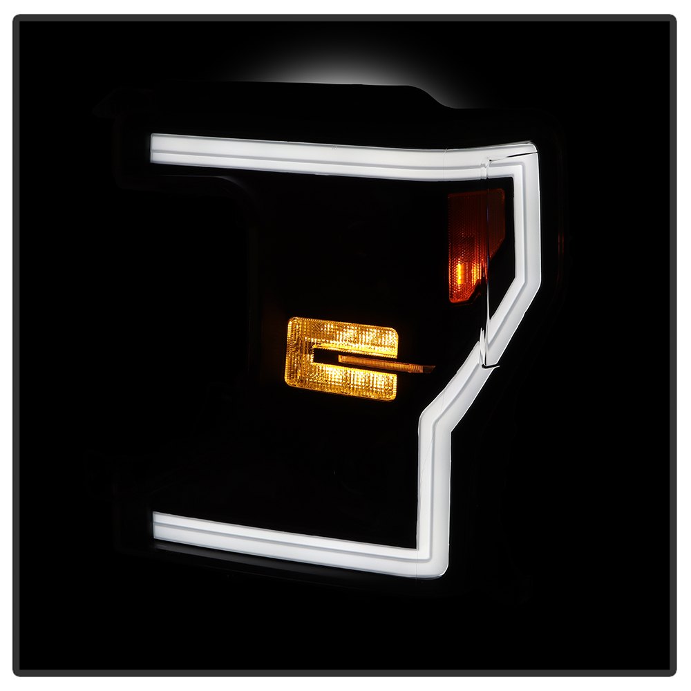 Spyder® PRO-JH-FS20-LB-BK - Driver and Passenger Side Black LED DRL Bar ...