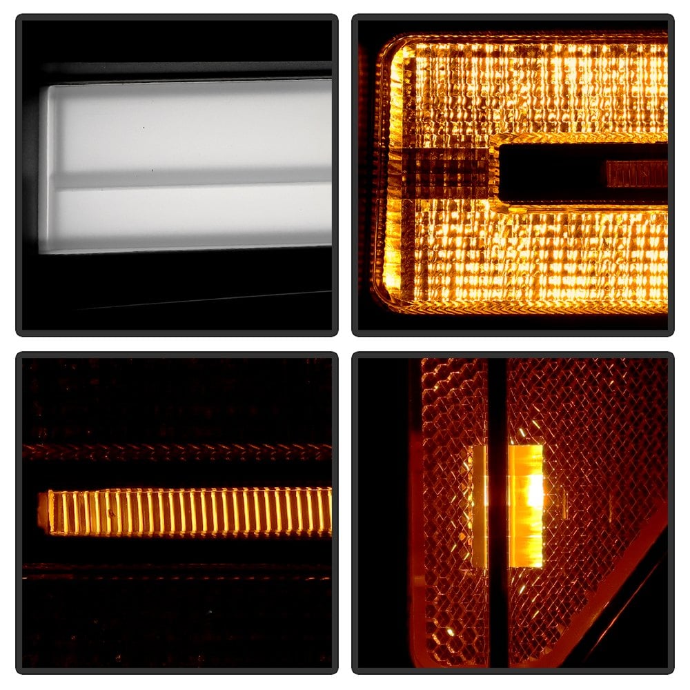 Spyder® PRO-JH-FS20-LB-BK - Driver and Passenger Side Black LED DRL Bar ...