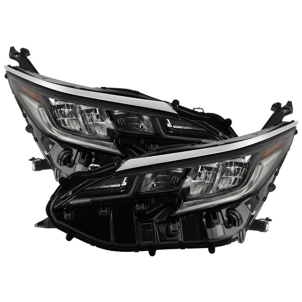 Spyder® PRO-JH-TSIE21-OEP-FLED-BK - Driver and Passenger Side Black LED Headlights with DRL