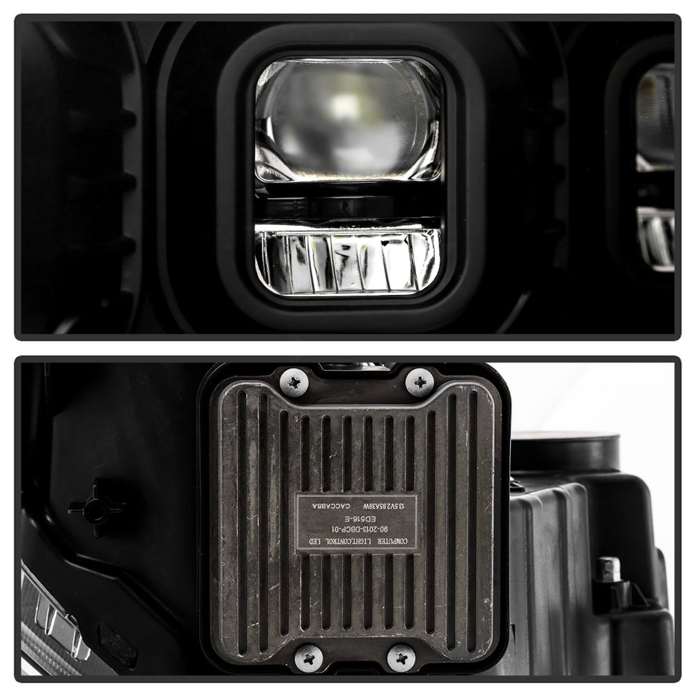 Spyder® PRO-YD-DR19HDRFLEDAP-SEQGR-BK - Driver and Passenger Side Black ...