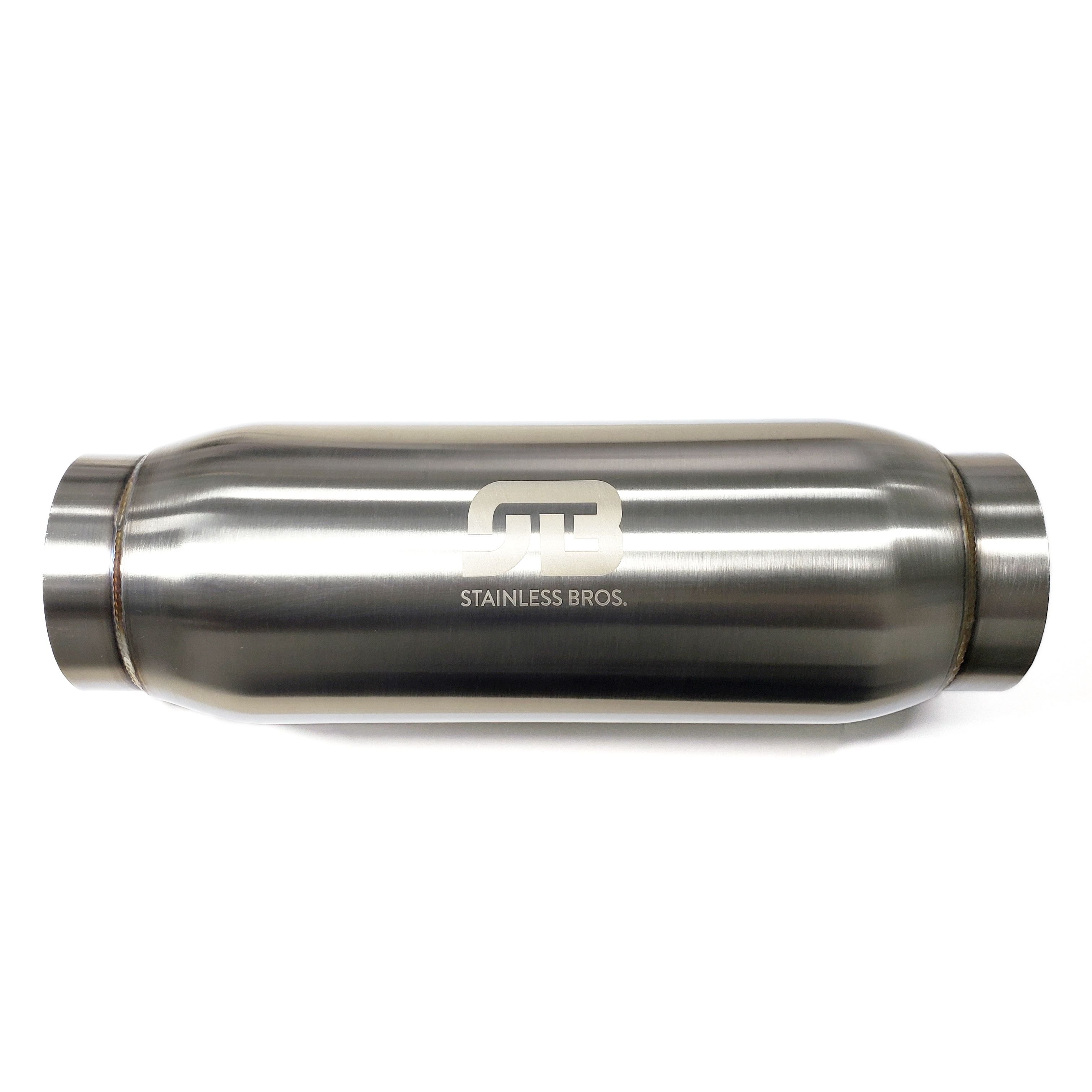 Stainless Bros® 615-08946-0112 - SS304 Inlet/Outlet Bullet Resonator